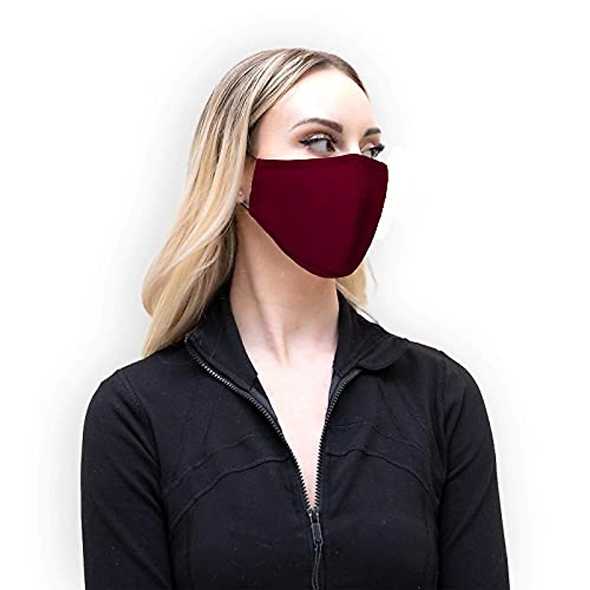 12 Pack Washable Cloth Face Mask Reusable with Adjustable Ear Straps & Nose Wire Comfortable Breathable Cotton Face Masks,3 Ply Adult Safety Mask for Women Men