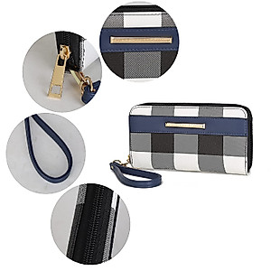 MKF Shoulder Bag for Women Set Handbag Wallet Purse - Top-Handle Tote - Removable Shoulder Strap Vegan Leather