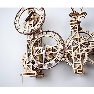 WOODEN.CITY Steampunk Wooden Clock Kit - 3D Puzzles for Adults - Hobbies for Men Model Kits