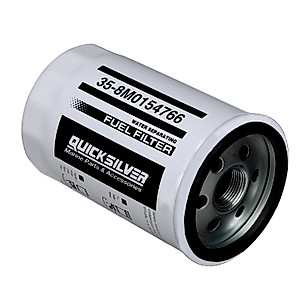 Quicksilver 8M0154766 Water Separating Fuel Filter for Select Yamaha 2-Stroke & 4-Stroke up to 115 HP Outboards