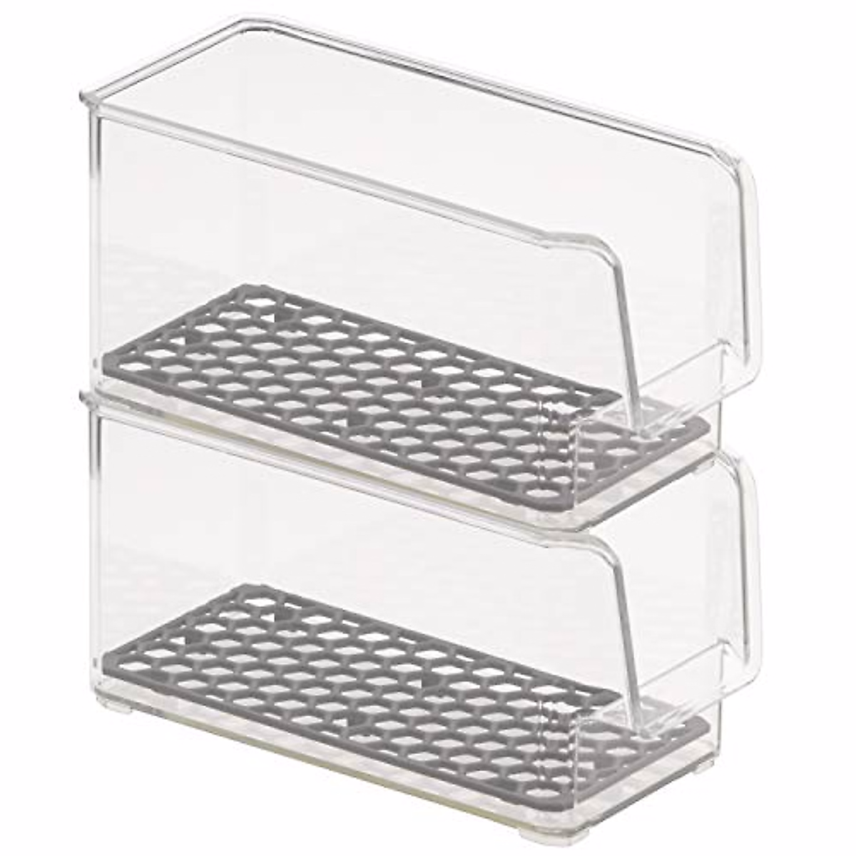 Spectrum Hexa in-Fridge Large Refrigerator Organizer Bin for Storage and Organization of Fruit Vegetables Produce and More, 8.5 x 4 x 4.25