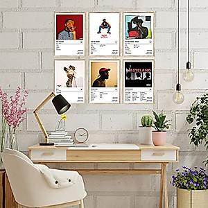 Hulilis Brent Faiyaz Music Album Cover Posters Print Room Aesthetic Dorm Decor HD Print Aesthetic Pictures for Living Room Bedroom Music Classroom Wall Art Decor Set of 6 Unframed 7x10 inch