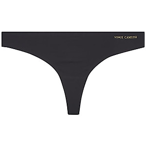 Vince Camuto Women's Thong Underwear - 5 Pack/10 Pack Ultra Soft & Sexy Lingerie - Breathable Panties for Women, Size Medium, Rose Assorted (5 Pack)