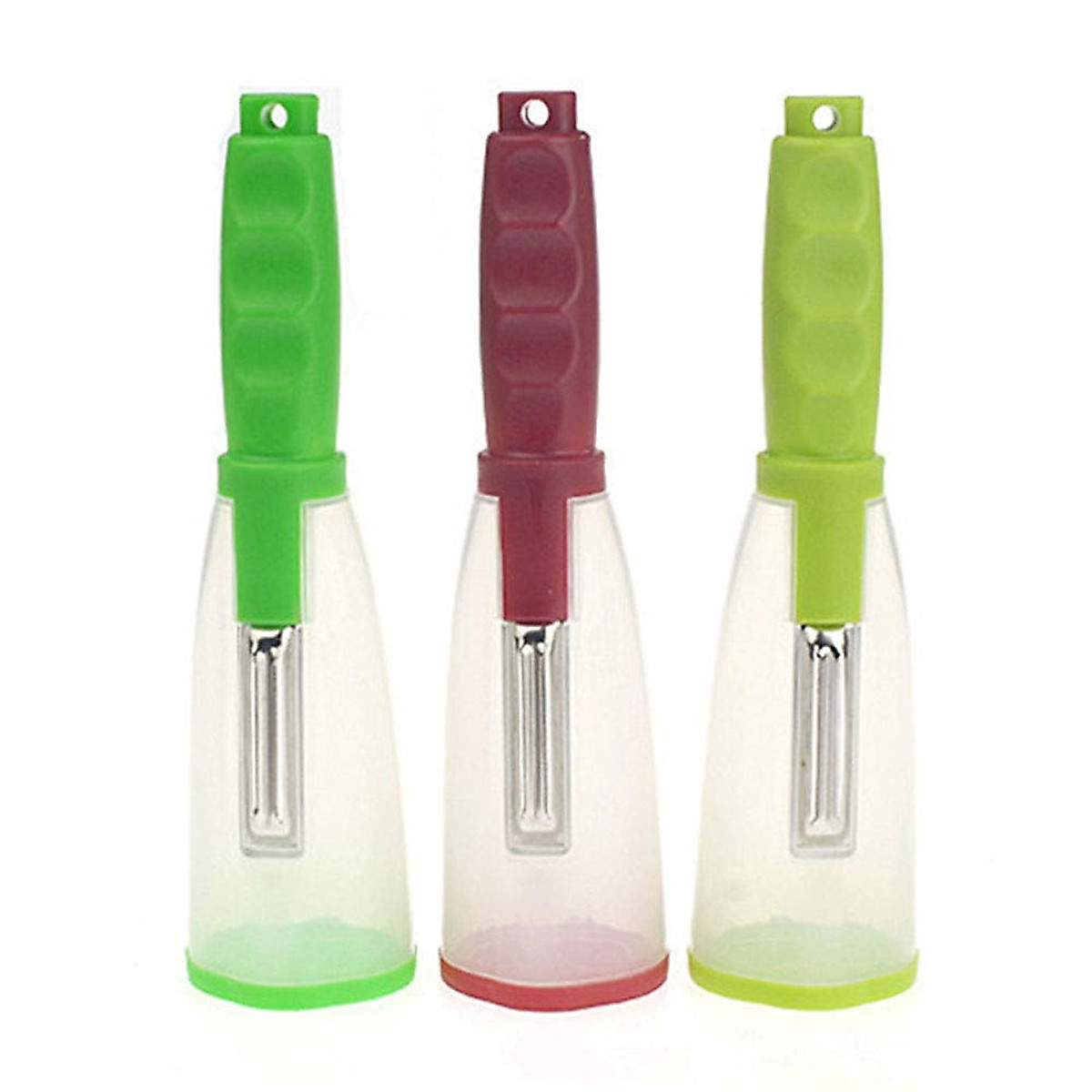 WOIWO 1 PCS Stainless Steel Multi-Function Storage Paring Knife With A Fruit And Vegetable Paring Belt Storage Box£¨Random Color Sending£©