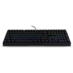 Cherry MX Board 3.0 S Wired Gamer Mechanical Keyboard with Aluminum Housing - MX Red Switches (Slight Clicky) for Gaming and Office - Customizable RGB Backlighting - Full Size - Black