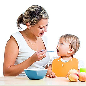 Best First Stage Baby Infant Spoons, 5-Pack, Soft Silicone Baby Spoons Training Spoon Gift Set For Infant