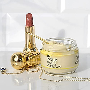 In Your Face CREAM Luxurious Moisturizer for Face | 100% Natural CoQ10 & Vitamin C Face Cream | Adds Layers of Hydration | Softens Signs of Aging & Restores Skin's Balance