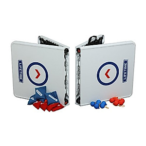 Lifetime Heavy Duty Outdoor Cornhole, Ladderball Game and Table Combo Set, 48 x 24 x 27.5 inches; 48 Pounds