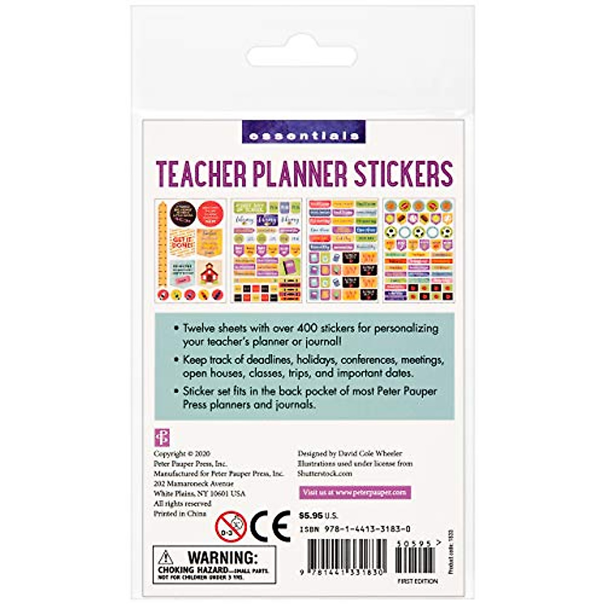 Essentials Teacher Planner Stickers (Set of 400 Stickers)