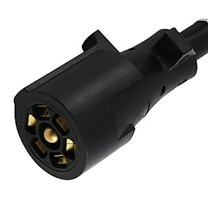 Conntek 7 Way Plug Inline Trailer Cord with 7 Gang Junction Box, 6-Feet