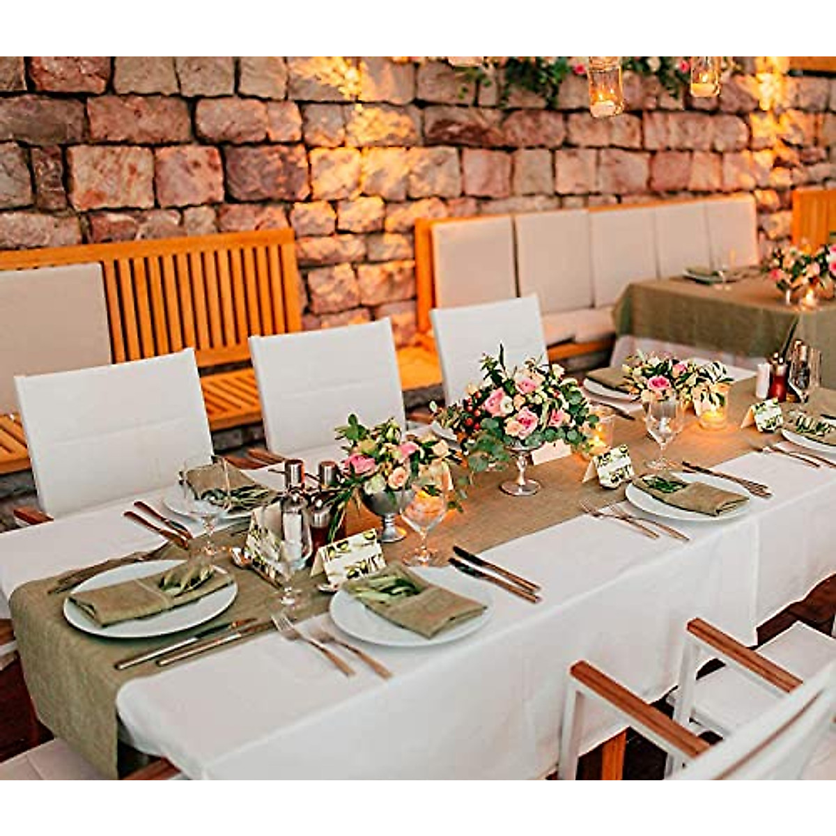 AK TRADING CO. 40" Wide X 100 Yard Long Natural Burlap Roll (BUR40-100YDS)