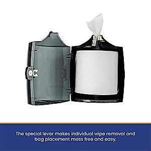 GoodEarth Wall Mount Wipe Dispenser - Empty (Wipes NOT Included) (Smoke)