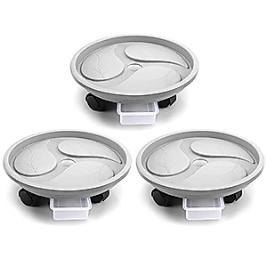 Looca Plant Caddy with wheels and Drainage Tray, 13”Rolling Plant Stand Flower Pot Mover, Planter Caddies Round Plant Dolly for Heavy Duty Planter, 3 Pack, Bearing 120 lbs