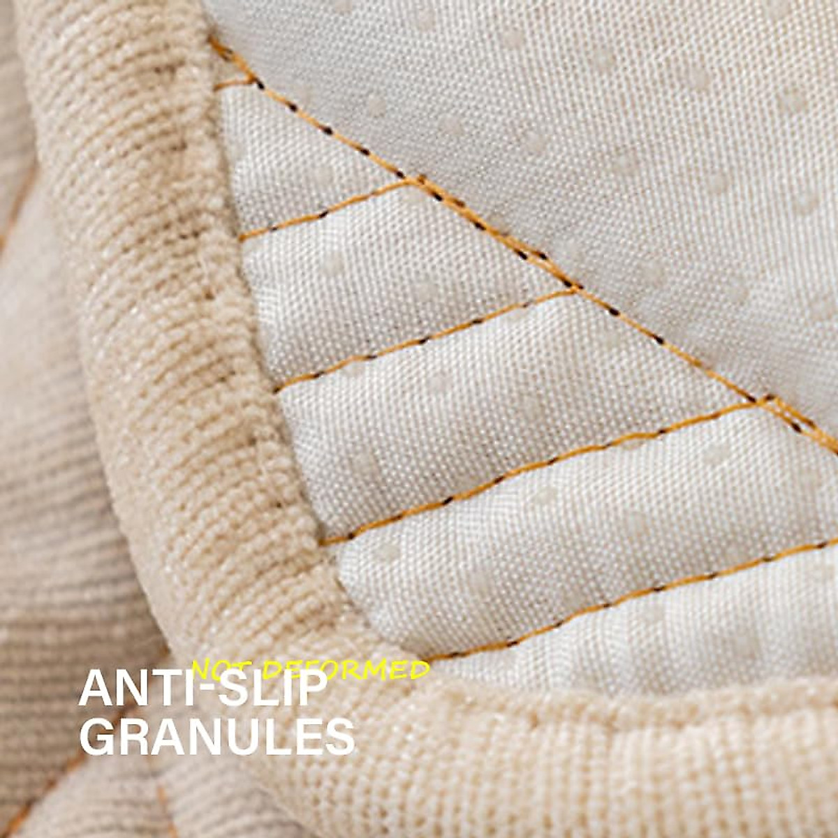 KCCRHIN Solid Color Sofa Cover 3 Cushion Chenille Couch Cover Sectional Thickened Non-Slip Sofa Slipcovers Modern Style Sofa Cushion Covers L/U Shape for Dogs Washable,Blue,70 * 70cm/27.6 * 27.6in