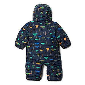 Columbia Baby Powder Lite Reversible Bunting, Collegiate Navy/Bright Indigo/Dark Mountain, 6/12