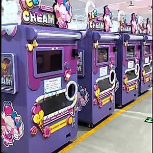 Coin Operated Auto Soft Ice Cream Vending Machine Ice Cream Making Machine