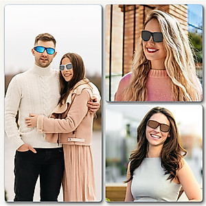 Yogo Vision Fit Over Wrap Sunglasses Polarized Lens Wear Over Eyeglasses 100% UV Protection for Men and Women