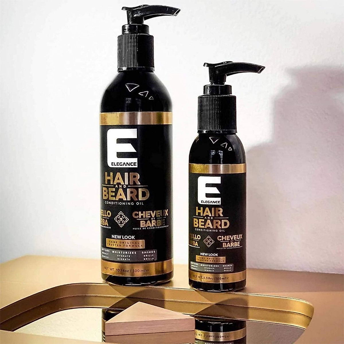 E Elegance Hair & Beard Conditioning Oil - Highly Moisturizing And Lightweight Beard Conditioner For Men, Great Smell, 3.38 Oz