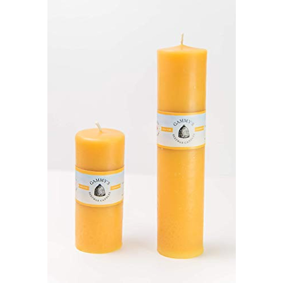 2"x5" Smooth Beeswax Pillar - 100% Pure Beeswax, hand-poured and family-run - by Gammy's Beezwax Candles
