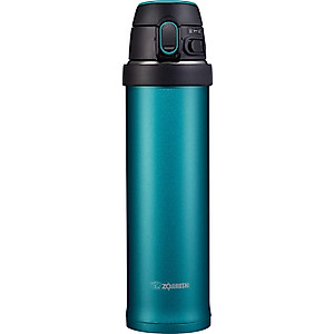 Zojirushi SM-QHE60GK, Flip-and-Go Stainless Mug, 20-Ounce, Teal