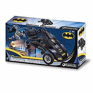 Hauck Batmobile Pedal Go Kart, Superhero Ride-On Batman Vehicle, Kids 4 and Older, Peddle & Patrol the Streets of Gotham just like Batman, Race-Styled Pedals & Rubber Wheels, Black