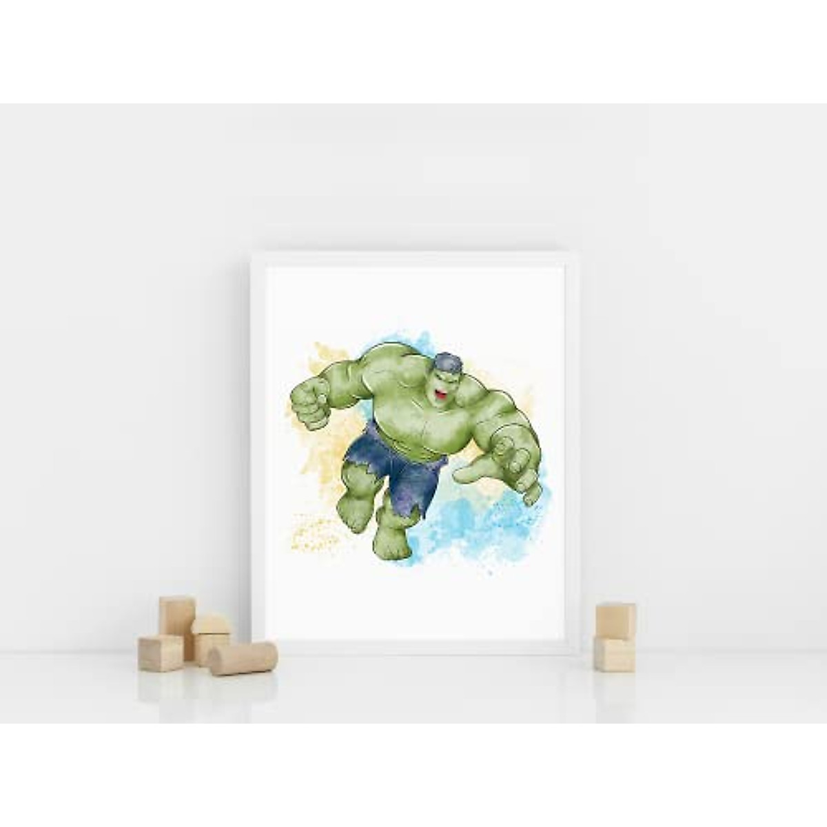 Nistio® Superhero Wall Decor, Superhero Wall Art for Boys Bedroom, Avengers Prints, Set of 6 Prints, Iron Man, Spiderman, Captain America, Hulk, Batman, Superman, Unframed, 8x10 inches