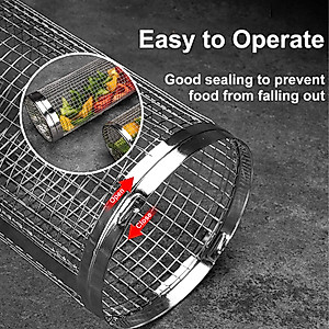 Rolling Grill Baskets Small