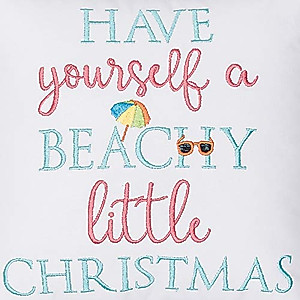 C&F Home Beachy Little Christmas Throw Pillow 10 x 10 Aqua