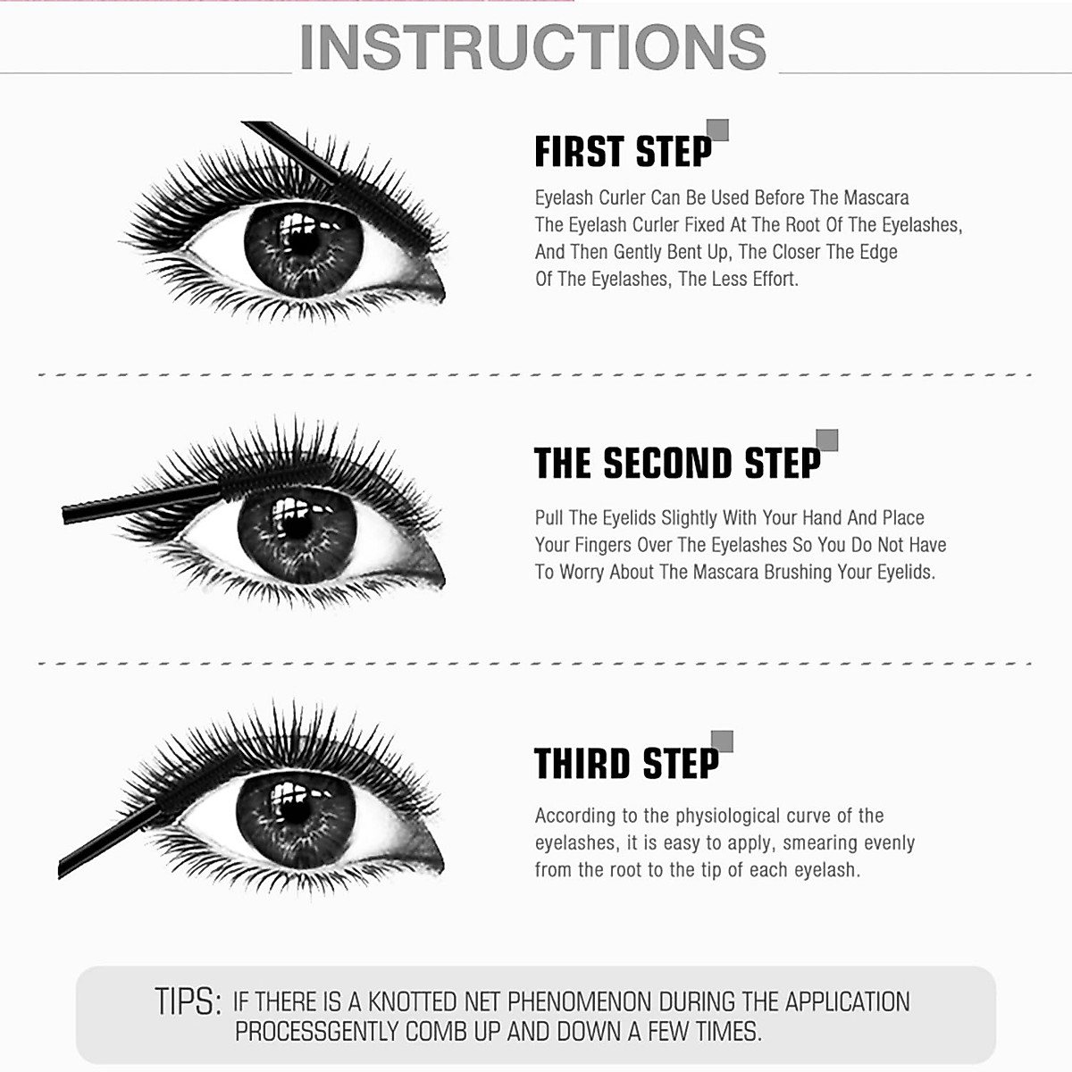 4D Silk Fiber Lash Mascara, Black Voluminous Fiber Thrive Mascara, Mascara Black Volume and Length, Longer Thicker Eyelashes, Waterproof & Long Lasting, No Smudge, No Clumping, No Flaking (1pcs)