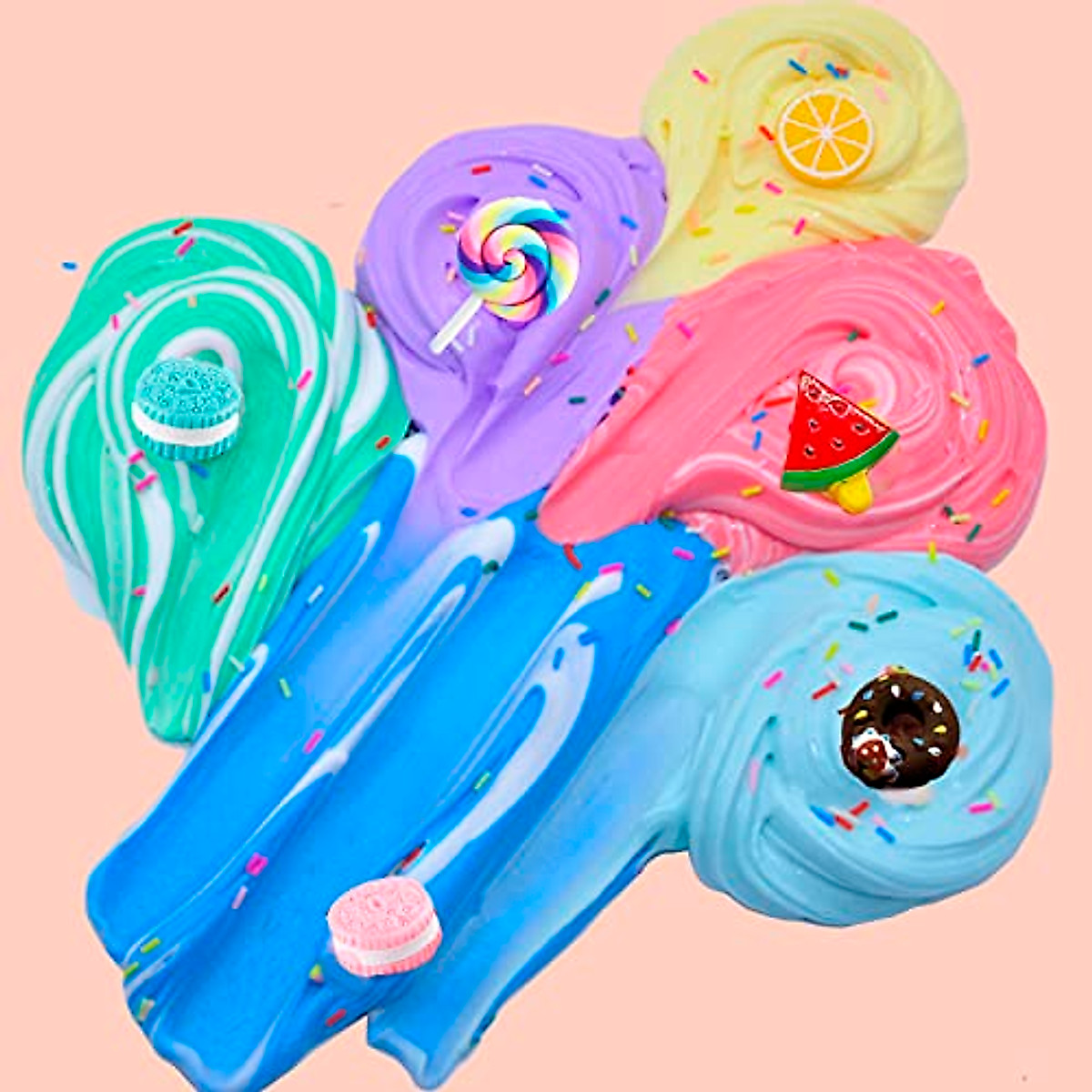 7Pack Butter Slime Kit with Scented DIY Slime Party Favors and Birthday Gift for Girls and Boys