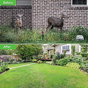 MAGIC CAT Deer Repellent Outdoor, 20 Pack Natural Peppermint Oil Deer and Rabbit Away Repellent for Plants Pet Family Safe, Deer Deterrent for Garden Yard Lawn Tree Protection