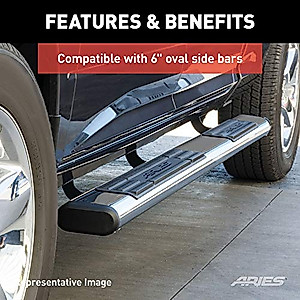 ARIES 4506 Mounting Brackets for 6-Inch Oval Nerf Bars, Sold Separately