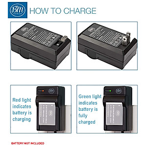 BM NB-6L Battery Charger for Canon PowerShot S120, SX170 is, SX260 HS, SX280 HS, SX500 is, SX510 HS, SX530 HS, SX540 HS, SX600 HS, SX610 HS, SX700 HS, SX710 HS, ELPH 500 HS, D10, D20, D30 Cameras