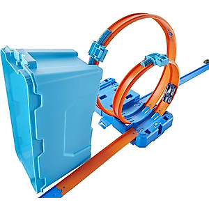 Hot Wheels Track Builder Multi Loop Box Ultimate Storage 10 Feet of Track, Connectors, Launcher, Diecast Car, Portable Ages 4 and Above