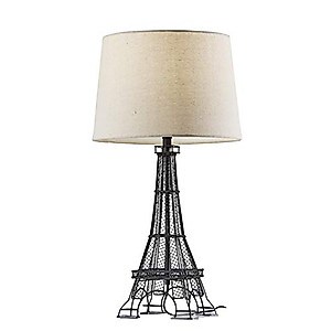 Adesso SL5001-01 Eiffel Tower Table Lamp, Black