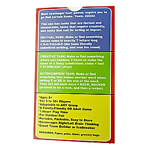 Use Your Thinkball Creative Scavenger Hunt Game for The Brainy, The Clever, The Resourceful