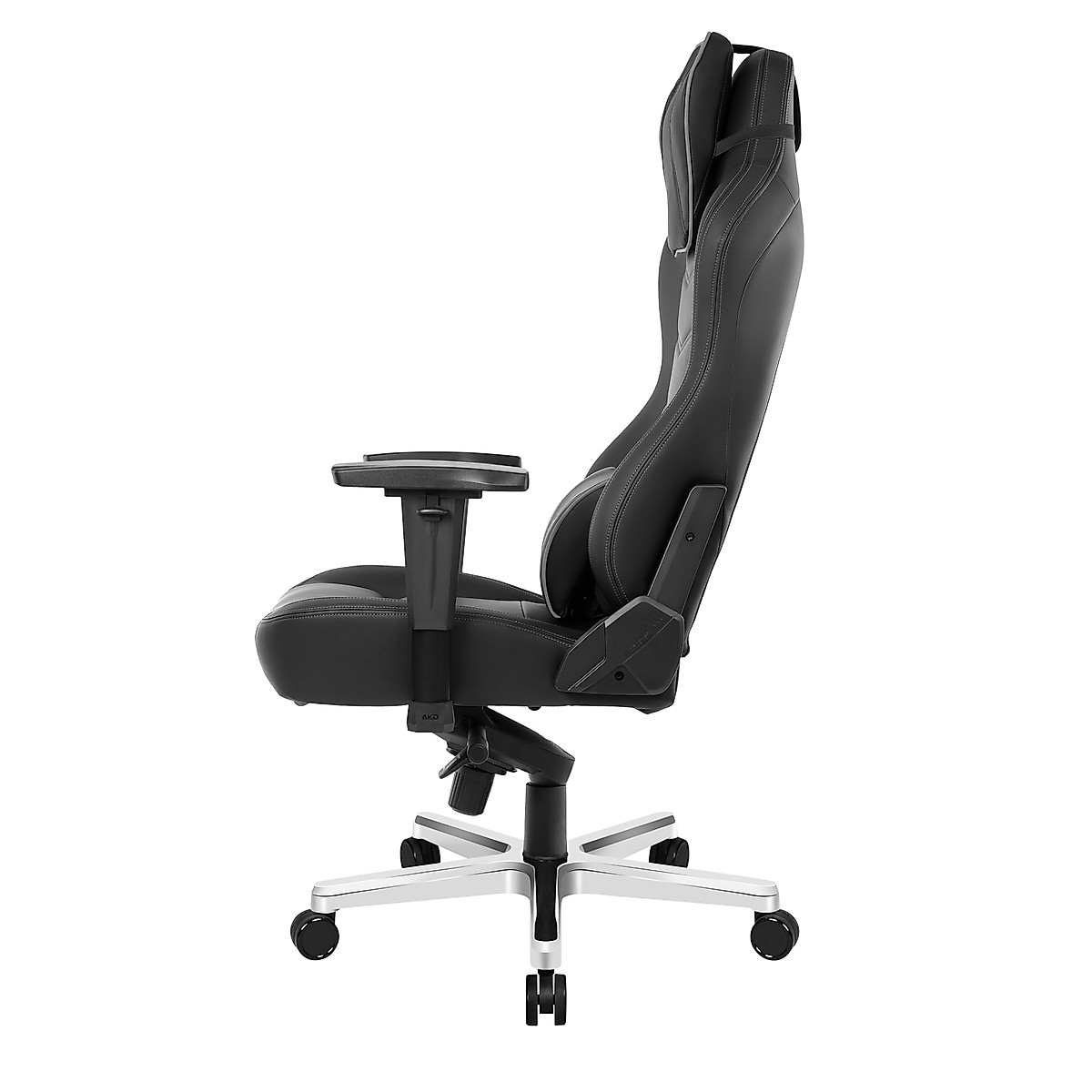 AKRacing Office Series Onyx Deluxe Executive Real Leather Desk Chair with High Backrest, Recliner, Swivel, Tilt, Rocker & Seat Height Adjustment Mechanisms, 5/10 Warranty - Black -