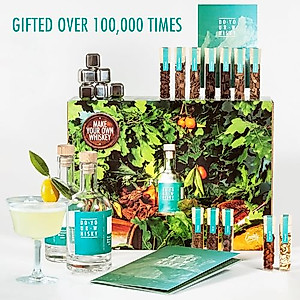 DO Your Whisky | DIY Whiskey Infusion Set | Whiskey Making Kit | 12 Woodchips & Botanicals | 6 Whiskey Stones & Recipe Guide Anniversary, or Birthday Gift for Him