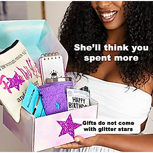 Laberri Birthday Gift for Women Funny Best Friends Sisters Coworkers 40th 50th 60th Bday Fabulous Wine Tumbler Basket Set for Her