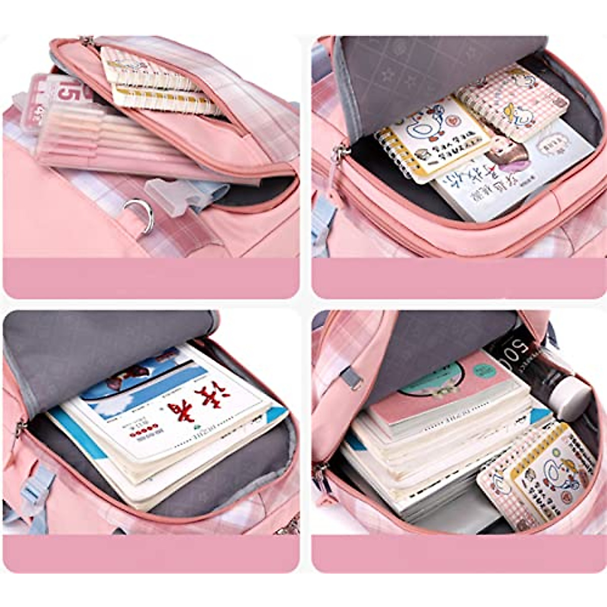 School Backpack for Women, Travel Laptop Backpack Daypack Bookbag Large-capacity Lightweight Waterproof Bookbag