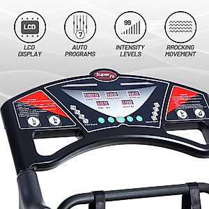 ps Vibrating Plate Exercise Machine, Whole Body Vibration Fitness Platform, Aerobic Training Fitness Vibration Equipment with Vibrating Pull Bands for Home Gym Workout、Family weight loss and body shap