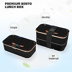 Future Astronauts Adult Lunch Box, Bento Box, With Cutlery Set Of 3, 2 Compartments, Rectangular, Lunch Box For Adults