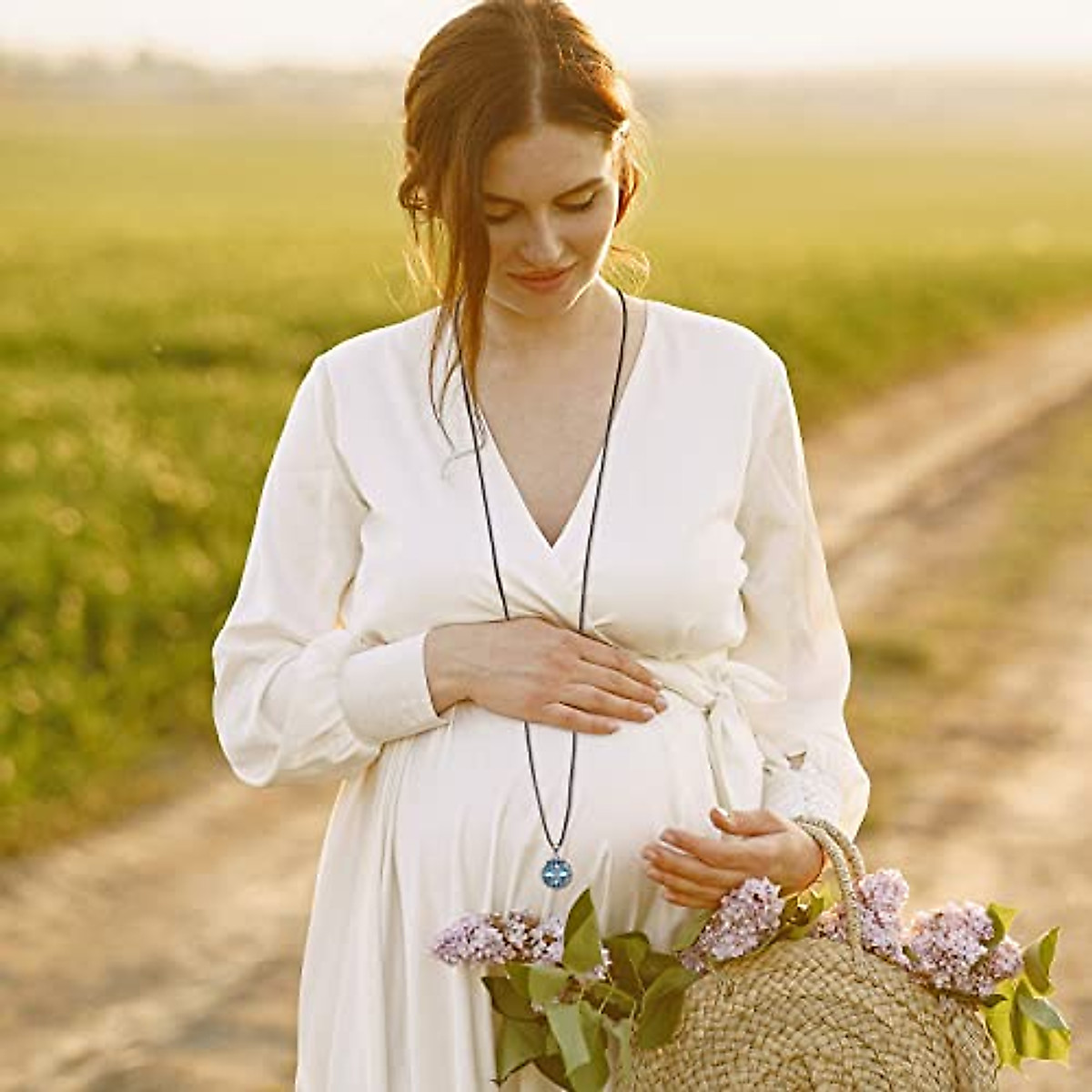 EUDORA Harmony Bola Moon Star Music Chime Ball Pendant Angel Caller Necklace for Pregnant Woman