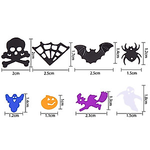 DIYASY 3000 Pcs Halloween Confetti Glitter,Confetti Sprinkles Bats Spider Pumpkin Table Scatter for Halloween Table Decorations