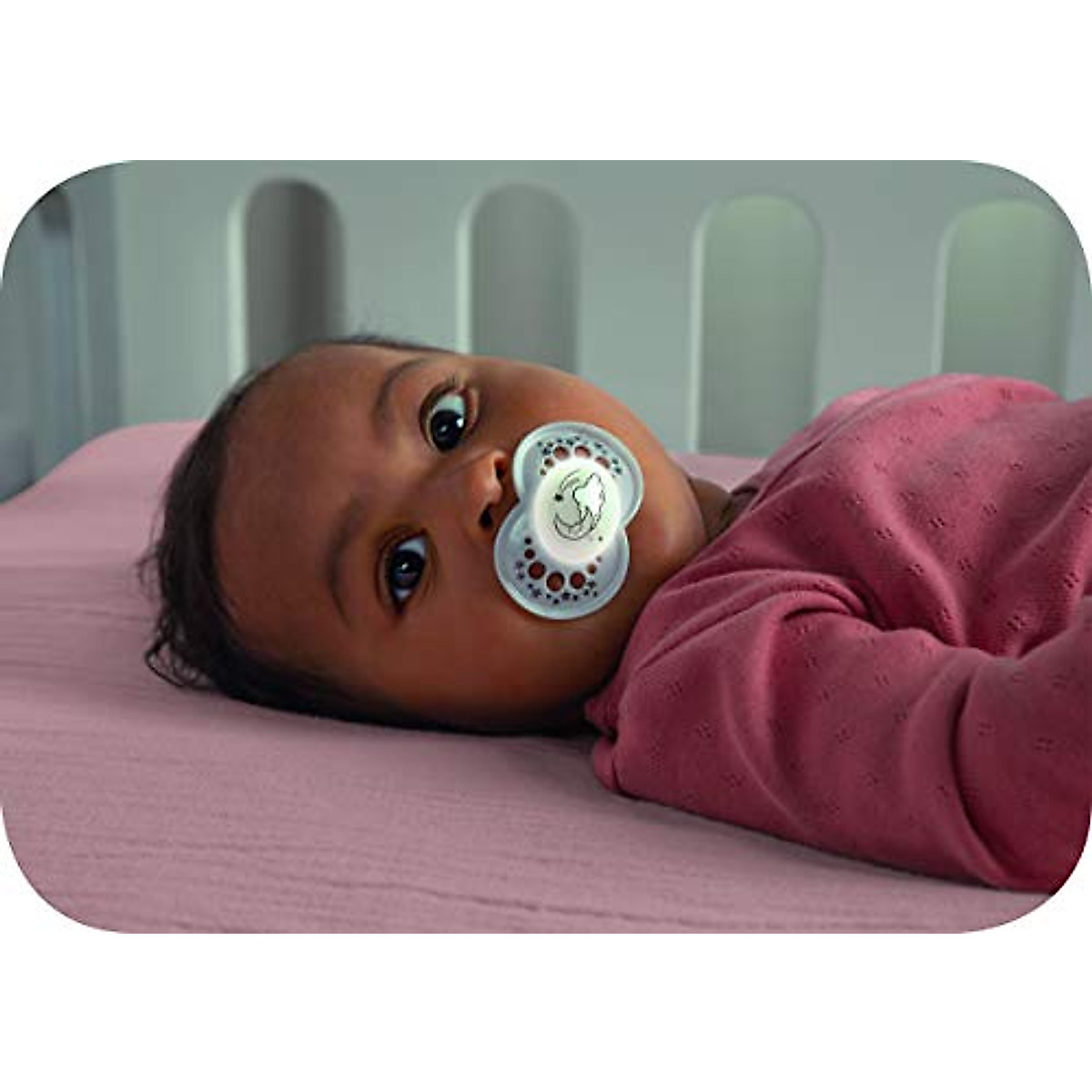 MAM Original Day & Night Baby Pacifier, Nipple Shape Helps Promote Healthy Oral Development, Glows in The Dark, 3 Pack, 16+ Months, Girl,3 Count (Pack of 1)