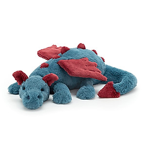 Jellycat Dexter Dragon Stuffed Animal, Large 19 inches | Mythical Plush Toy | Classic Children's Gift
