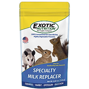 Exotic Nutrition Specialty Milk Replacer 8.8 Oz - - Healthy Powdered Formula - Ideal for Squirrel, Rabbit, Opossum, Raccoon