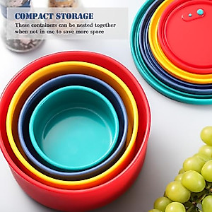 Silicone Food Containers with Lids，Set of 4 Airtight Food Storage Containers for Lunch，Meal Prep&Storage，Premium BPA-FREE Silicone Lunch Containers Lunch Box，Leak Proof，Microwavable and Freezer Safe