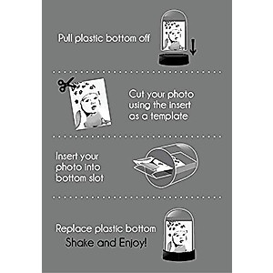 Neil Enterprises Inc. 2" x 2.875" Vertical Clear Photo Snow Globe