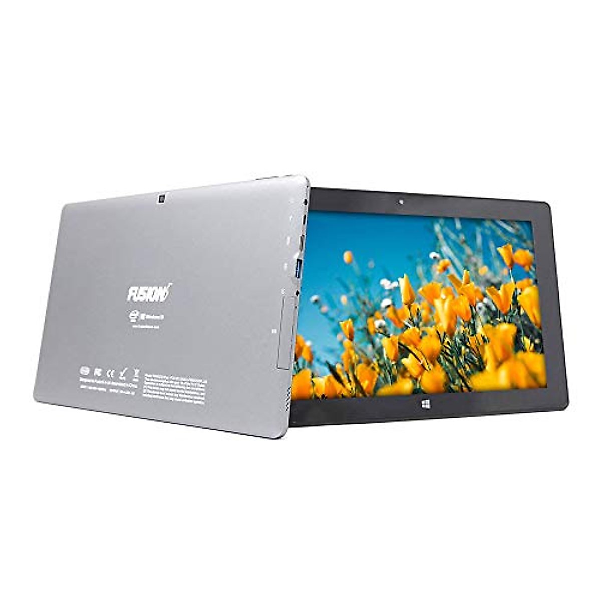 Fusion5 10" Windows 11 Pro FWIN232 Plus S1 Ultra Slim Windows Tablet PC - (4GB RAM, USB 3.0, Micro HDMI, Intel Quad-Core CPU, IPS HD Display, 5MP and 2MP Cameras, Bluetooth 4.0, Windows 11) (64GB)